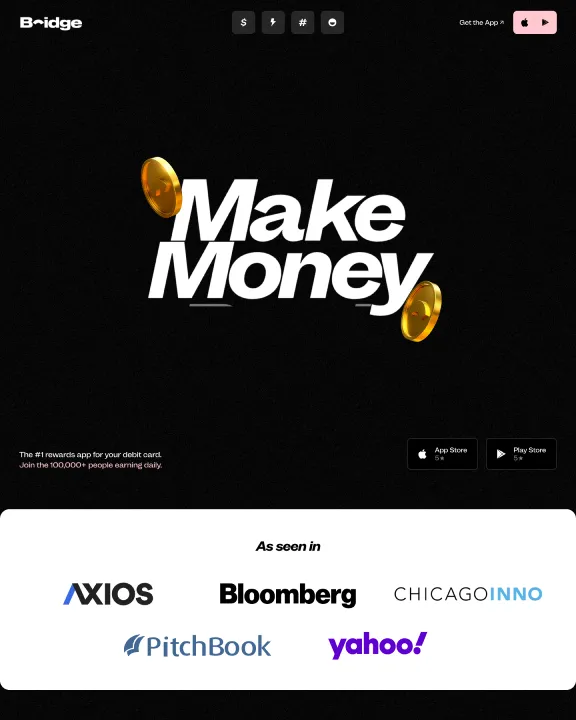 Credit Card Webflow Site Inspiration - Bridgemoney.co