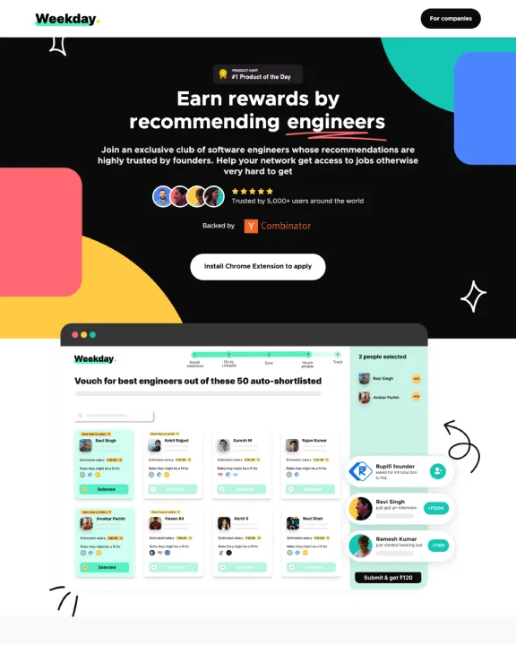 Rewards Platform Webflow Site Inspiration - Weekday.works