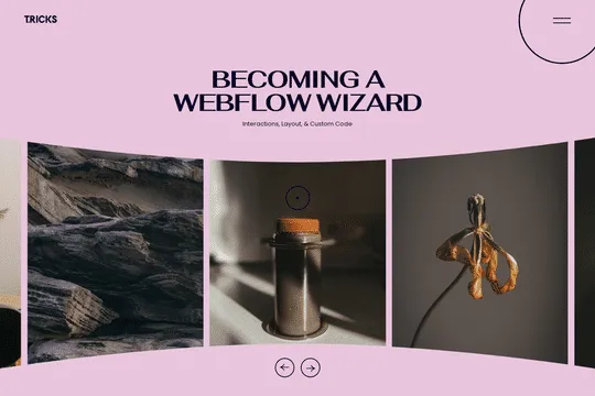 Splide.js 3D CMS Draggable Slider Webflow Cloneable