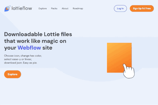 Lottie Hero Section Webflow Cloneable