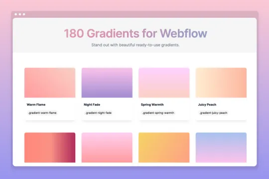 The Top 13 Gradient Webflow cloneables | FlowRadar