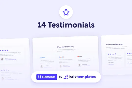 Testimonial Components Webflow Cloneable