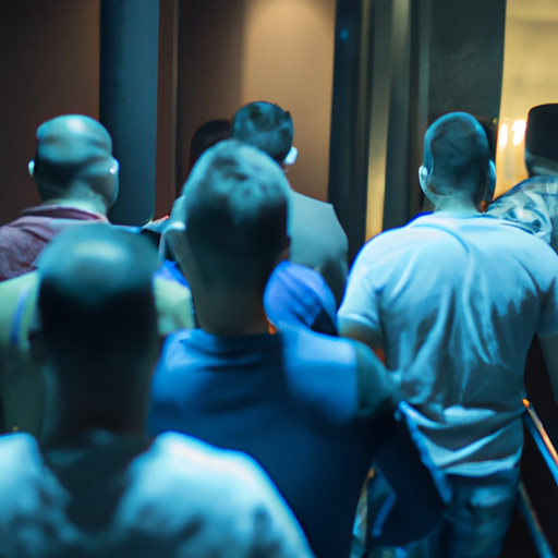 How should I manage a line of guests waiting for food?