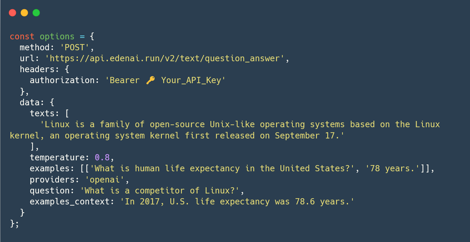 How to create Question Answering system with JavaScript in 5 minutes?