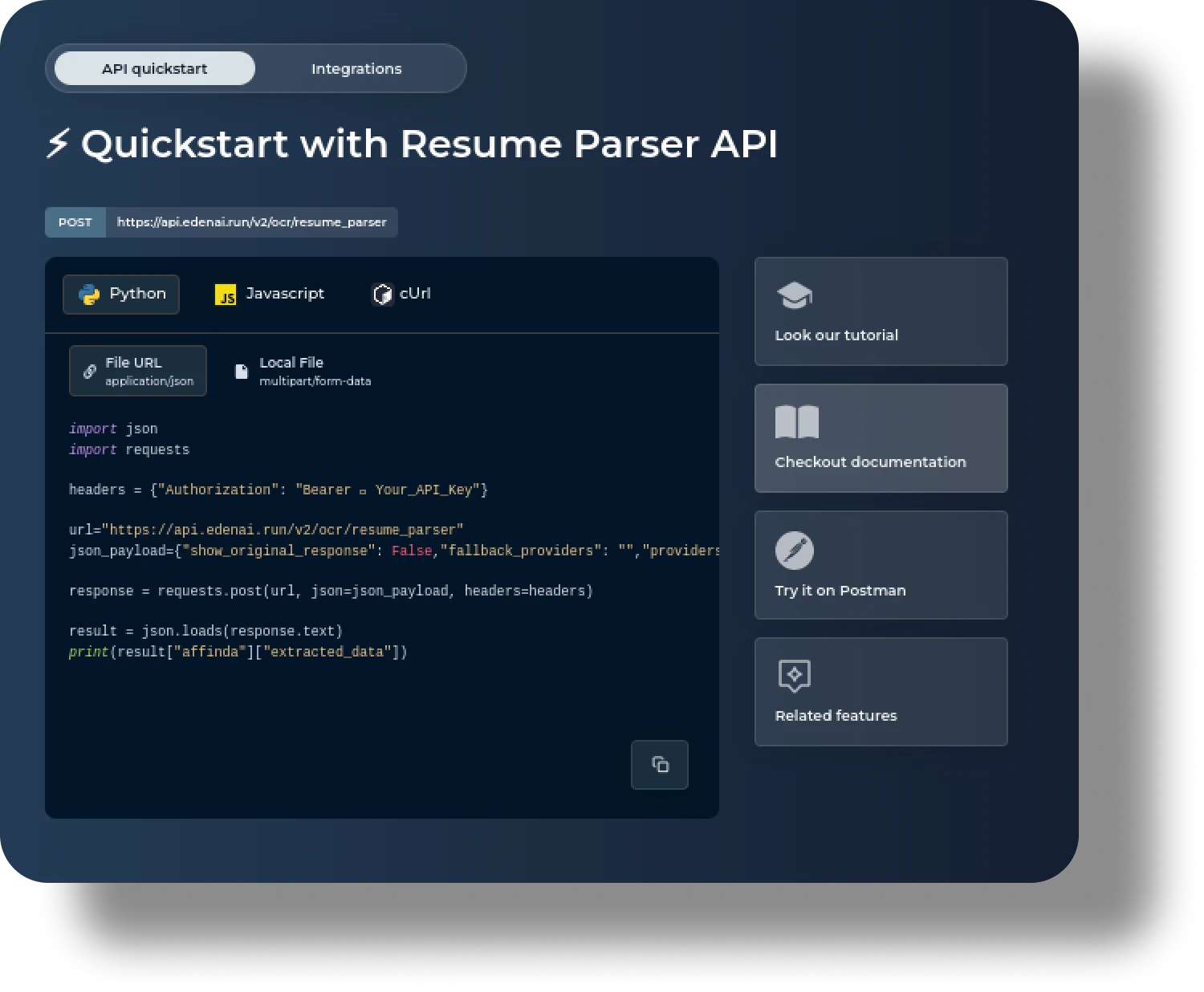 How to extract data from a resume/CV | Eden AI