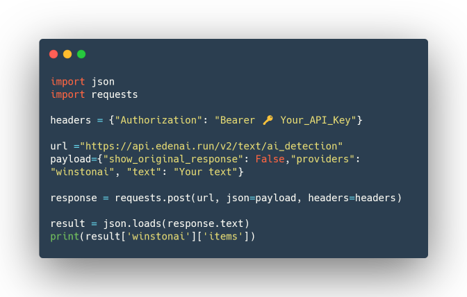 Winston Ai Ai Content Detection Api Available Eden Ai