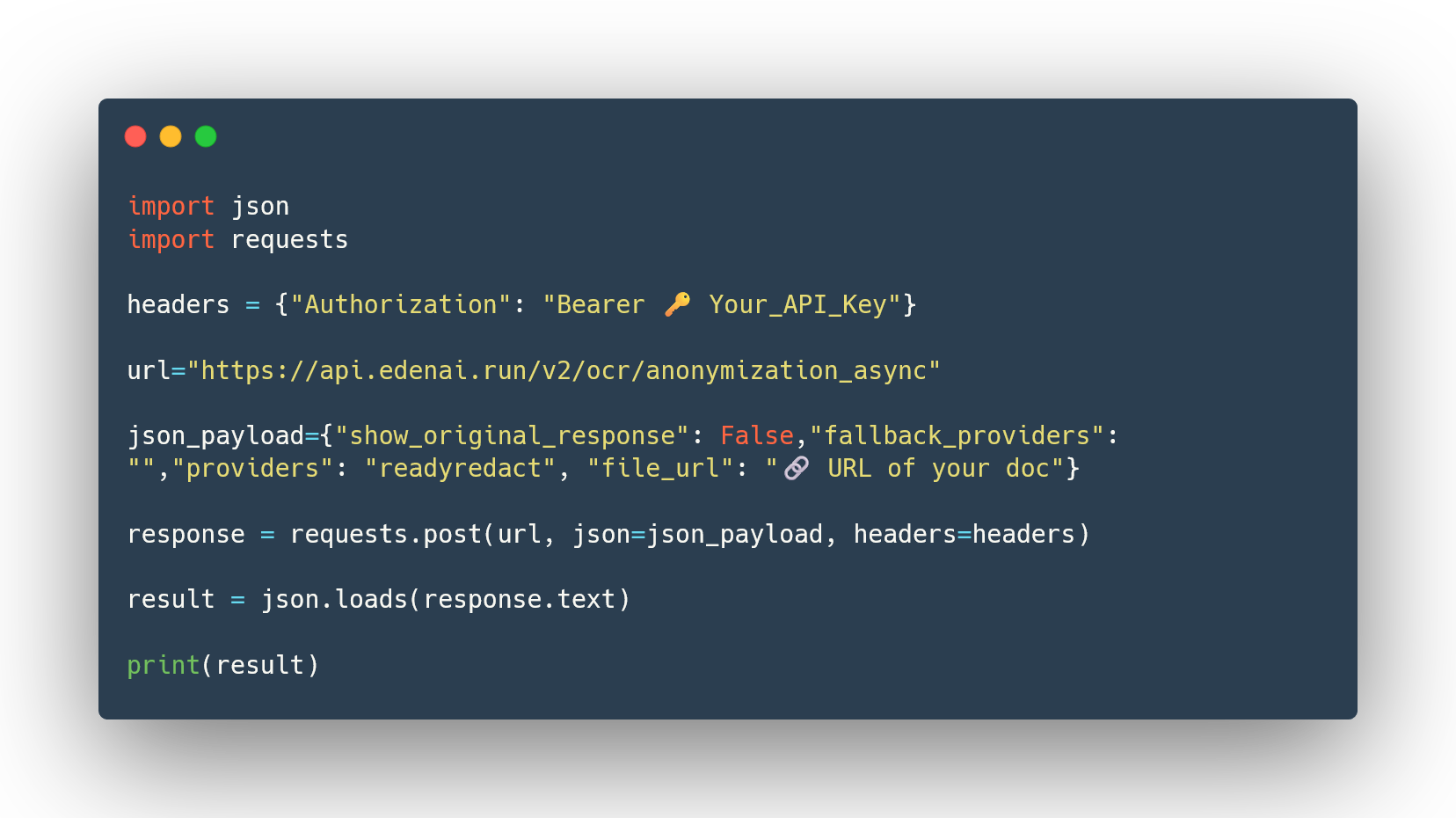 ReadyRedact Document Redaction API available | Eden AI