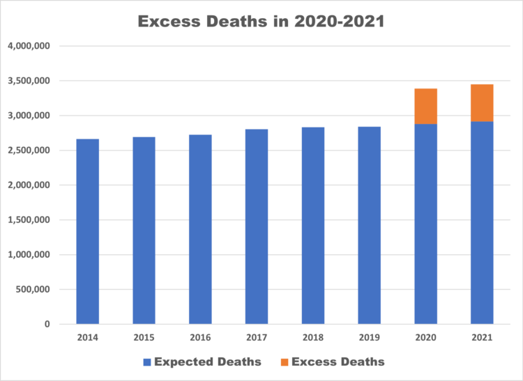 Excess Death Analysis for 2021 - Bill King Blog