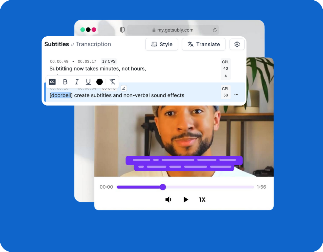 Add Closed Captions To Video Subly