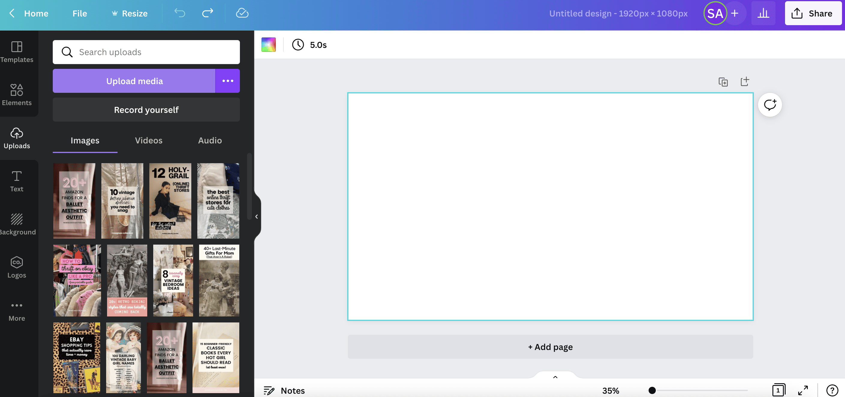 Make Your Own Pinterest Cover Photo Collage Using This GENIUS Canva Hack