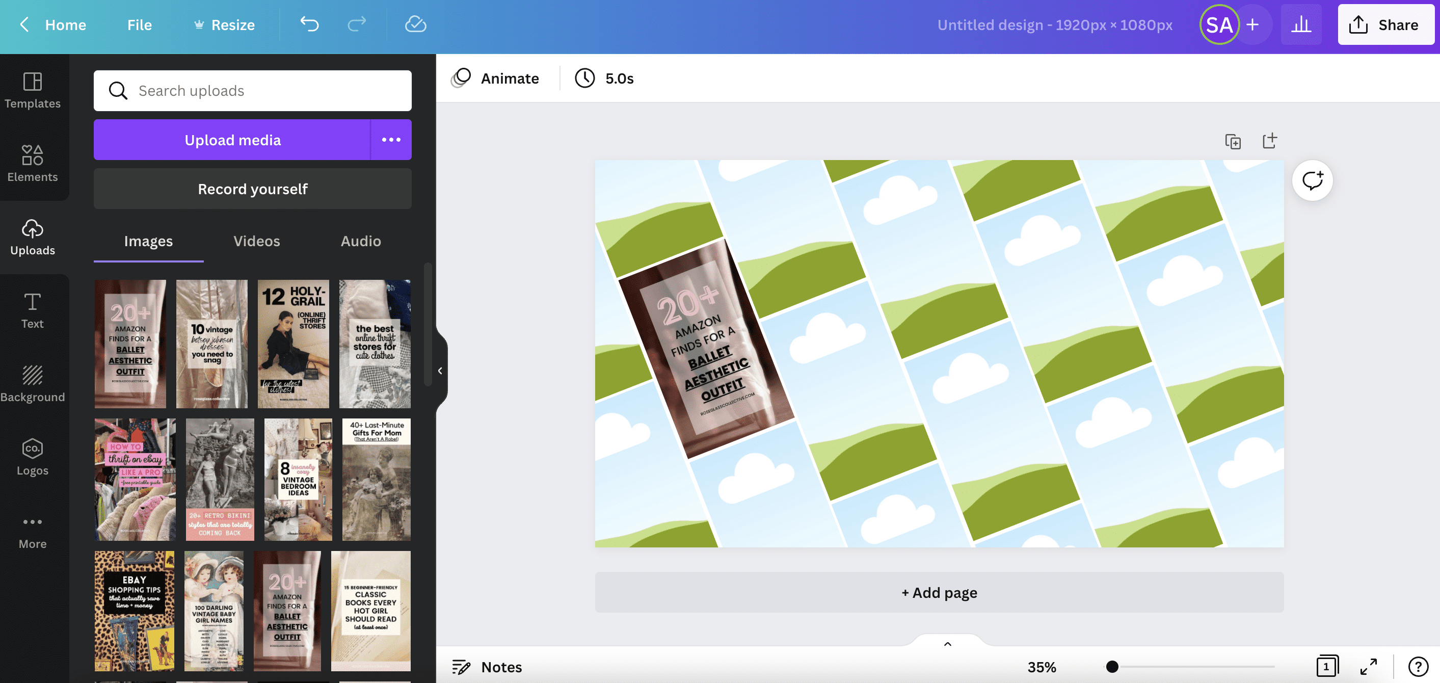 Make Your Own Pinterest Cover Photo Collage Using This GENIUS Canva Hack