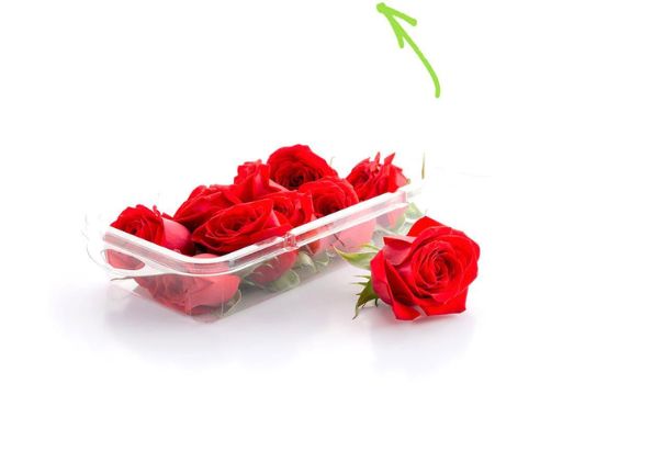 Edible red roses give your dish something sweet. Buy here.