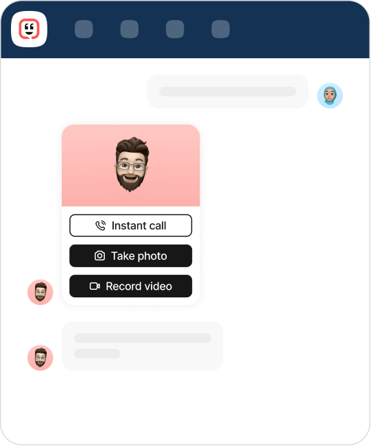 SnapCall Instant · Video Call: Connect with customers in real-time