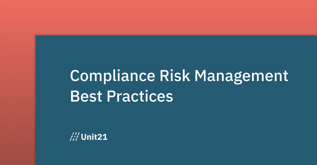 Risk & Compliance Resources Center | Unit21