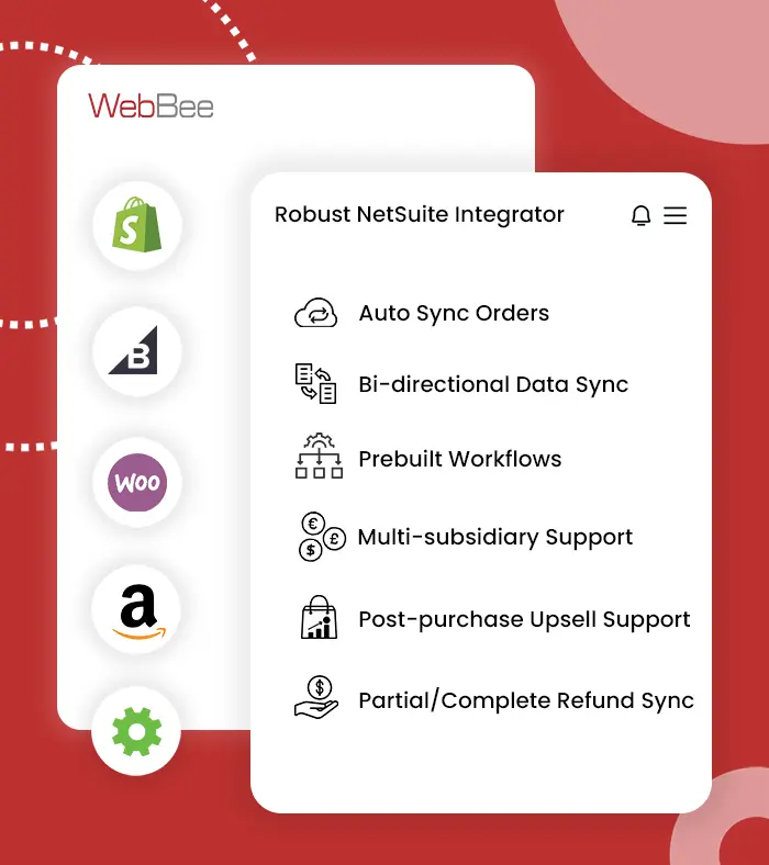 WebBee: Robust NetSuite Integrator App, Amazon MCF App