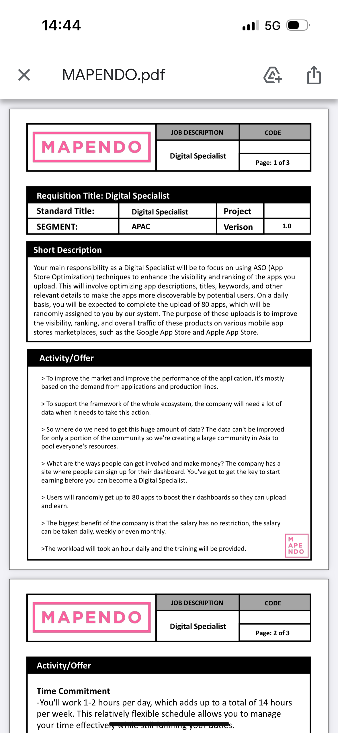 UPDATE - Mapendo Job Posting | Mapendo Blog | Marketing