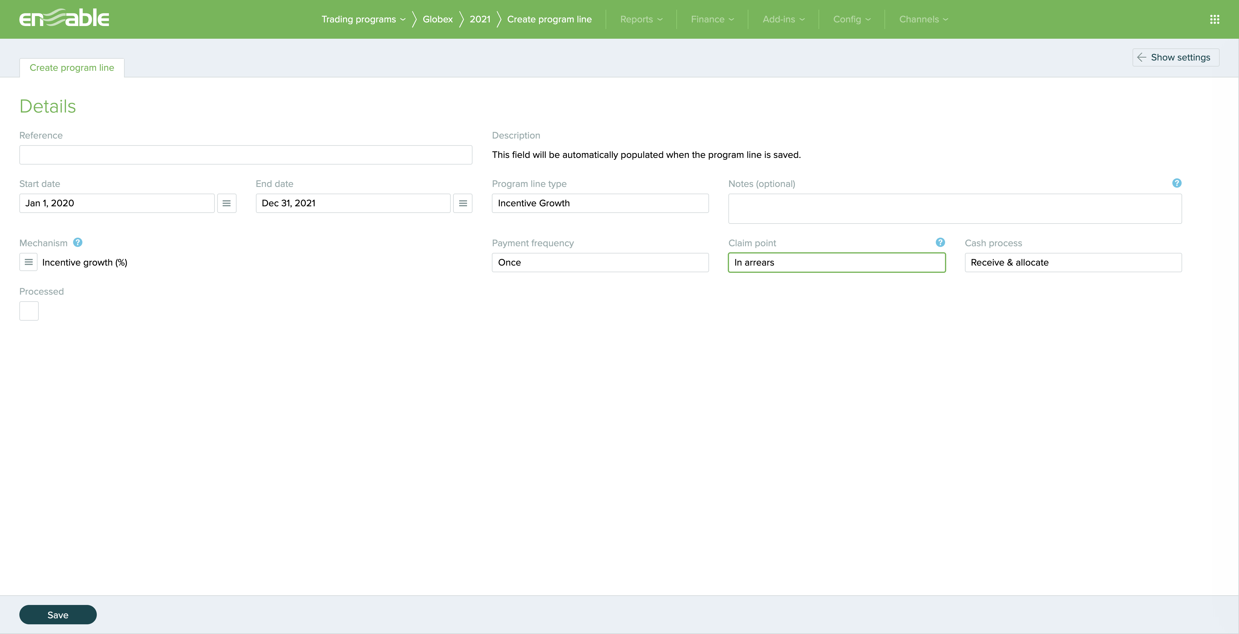 Record more flexibly with early cash allocation and claim points ...