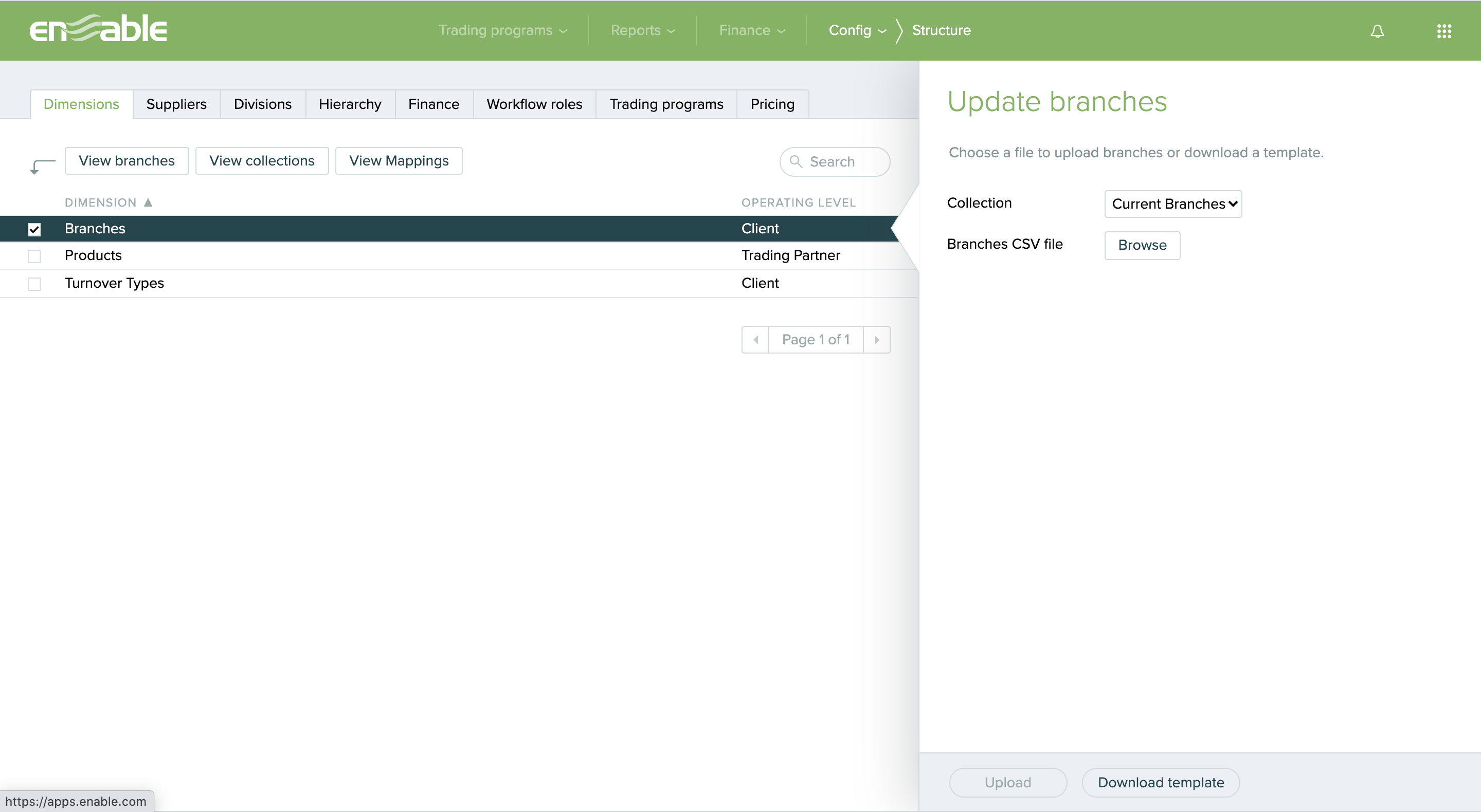 Allocate dimension items to a collection | Enable help center