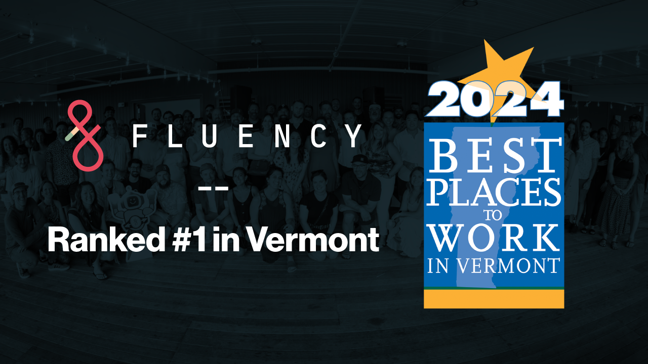 Fluency Logo and Best Places to work logo