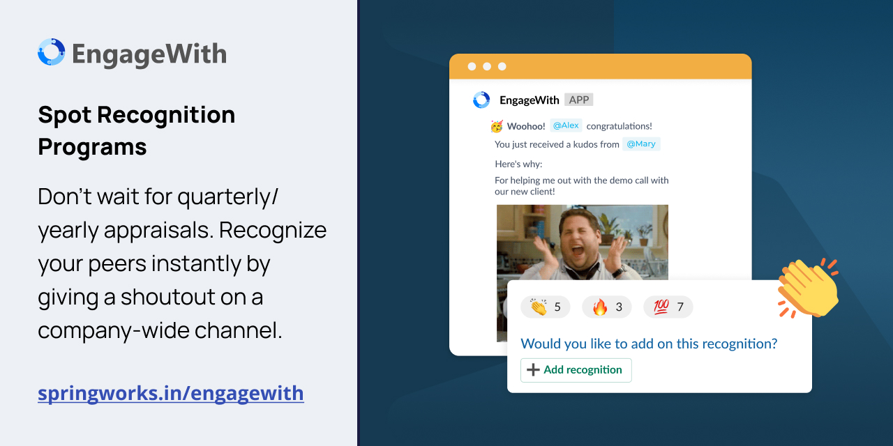 Spot Recognitions | EngageWith