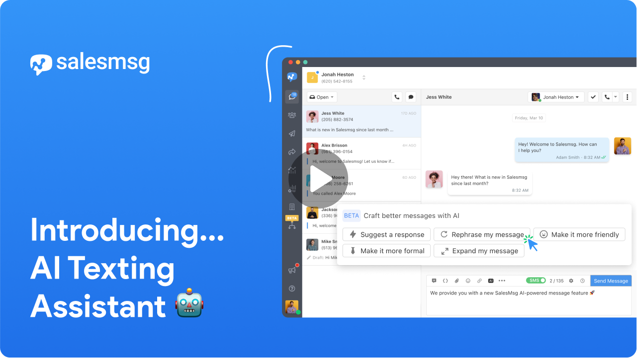 Salesmsg AI Texting Assistant