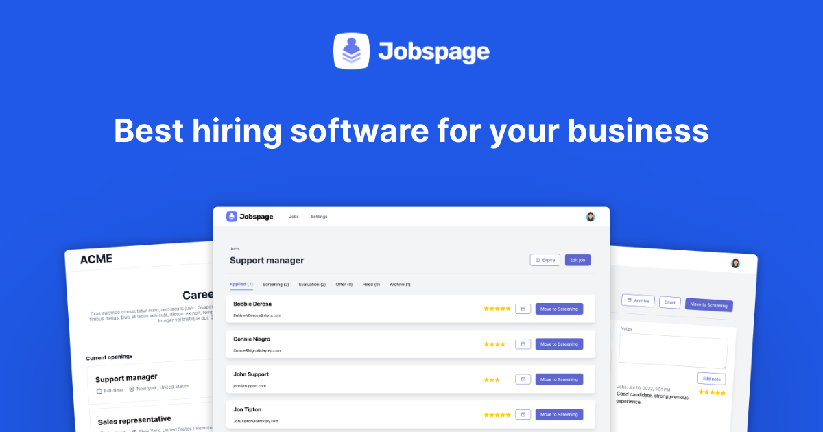 Free Applicant Tracking System & Recruiting Software