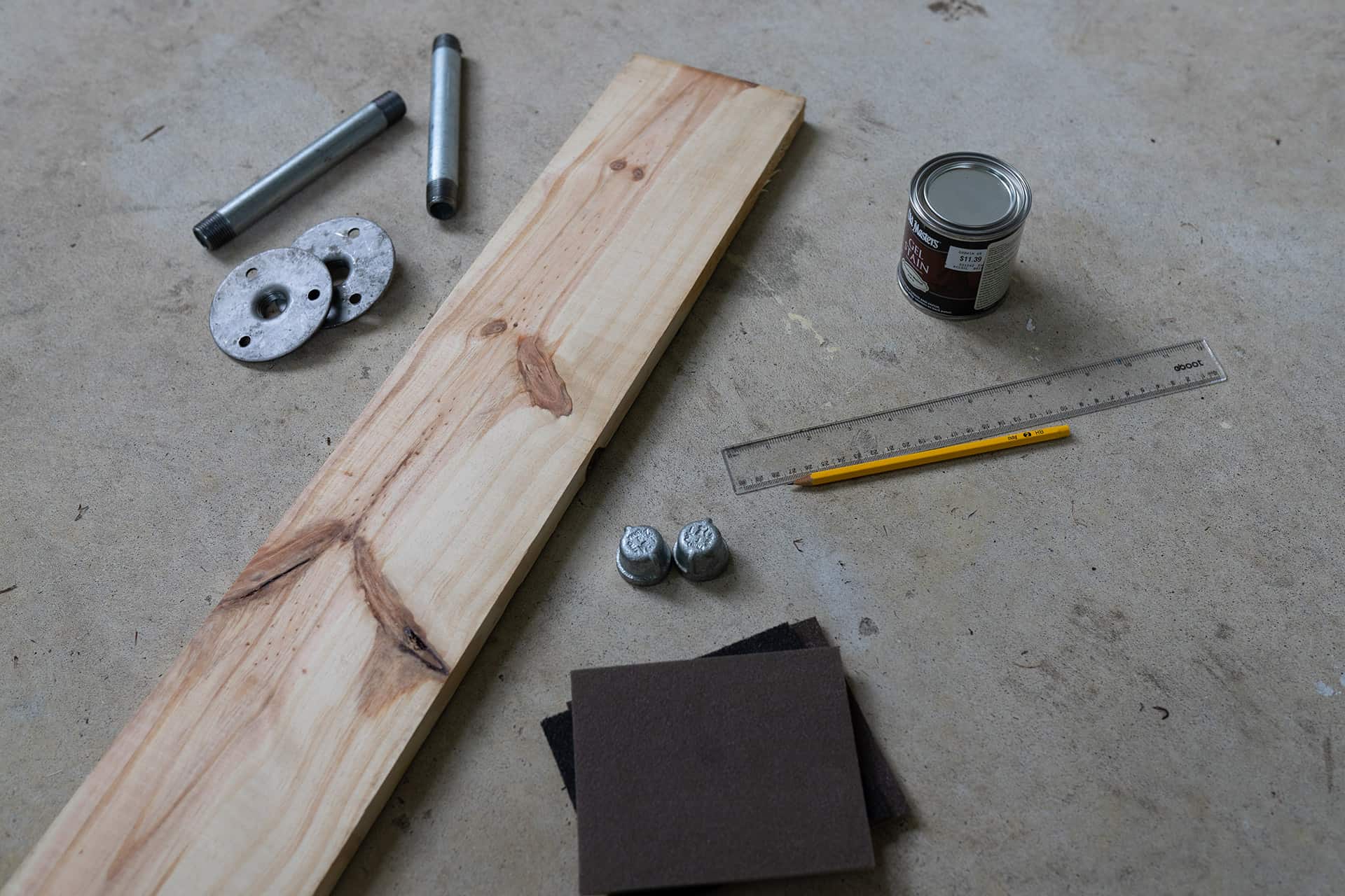 DIY Black Pipe Shelf | Godwin's Got It
