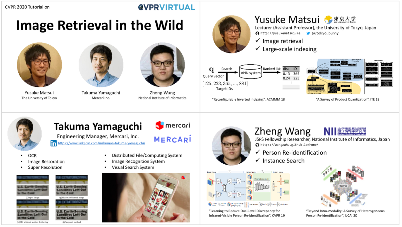 CVPR 2020 Tutorial “Image Retrieval in the Wild”