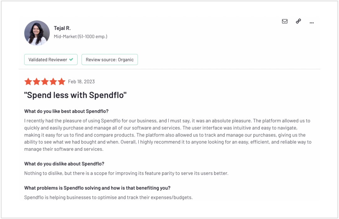 Spendflo named leader in SaaS management category