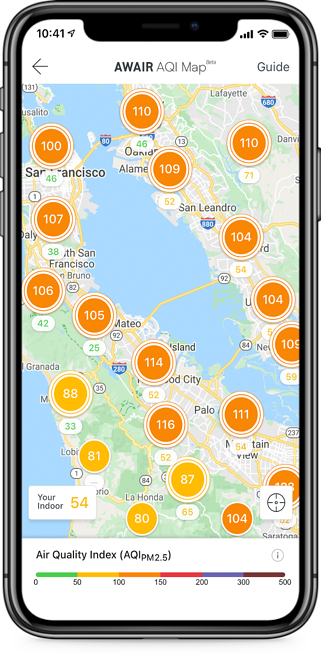Introducing the Awair AQI Map