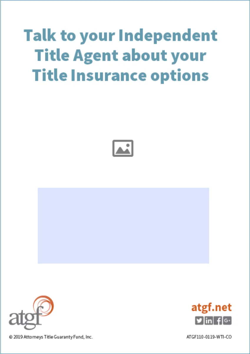 Attorneys Title Guaranty Fund, Inc. | Marketing