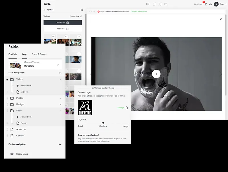 Cinematography Showcase: Create Free Filmmaker Websites with Vsble