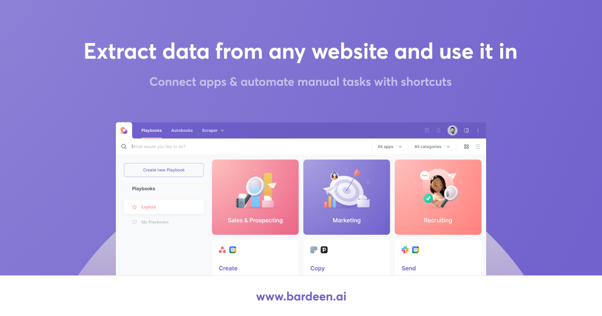 Bardeen AI Web Scraper - Free No Code Data Extractor for Chrome