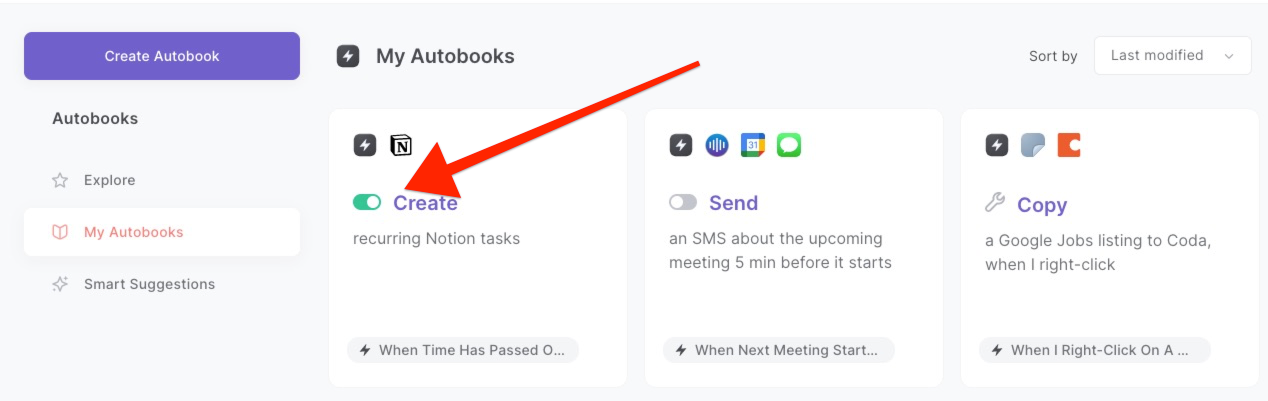 Create recurring Notion tasks