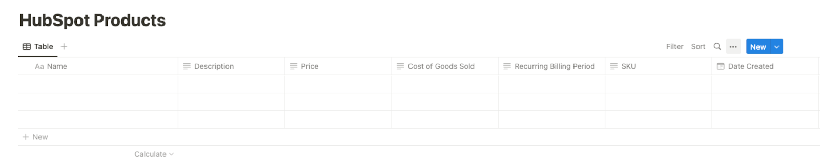 Sync HubSpot Product Catalog with Notion Database | Bardeen