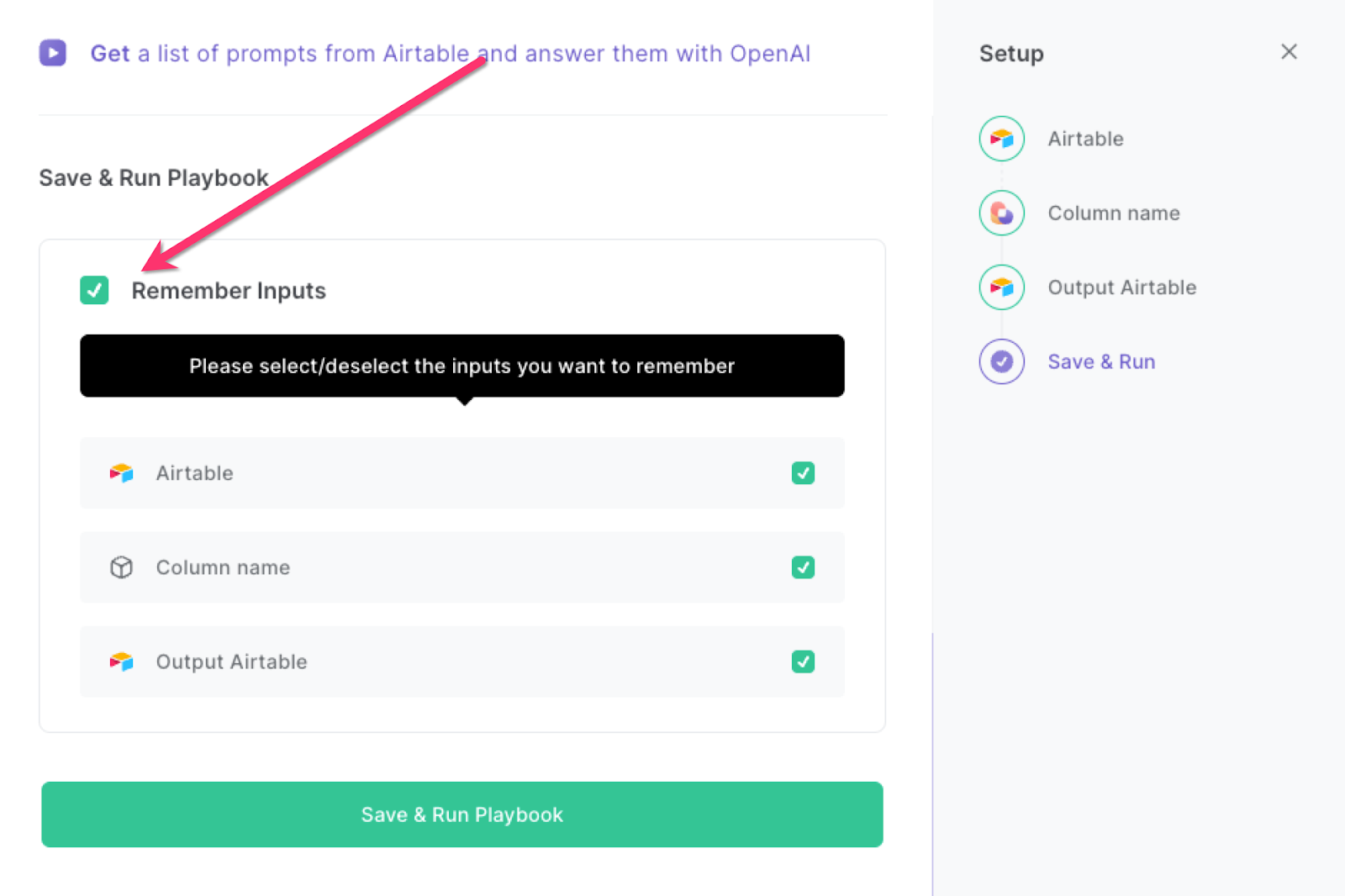 Get a list of prompts from Airtable and answer them with OpenAI