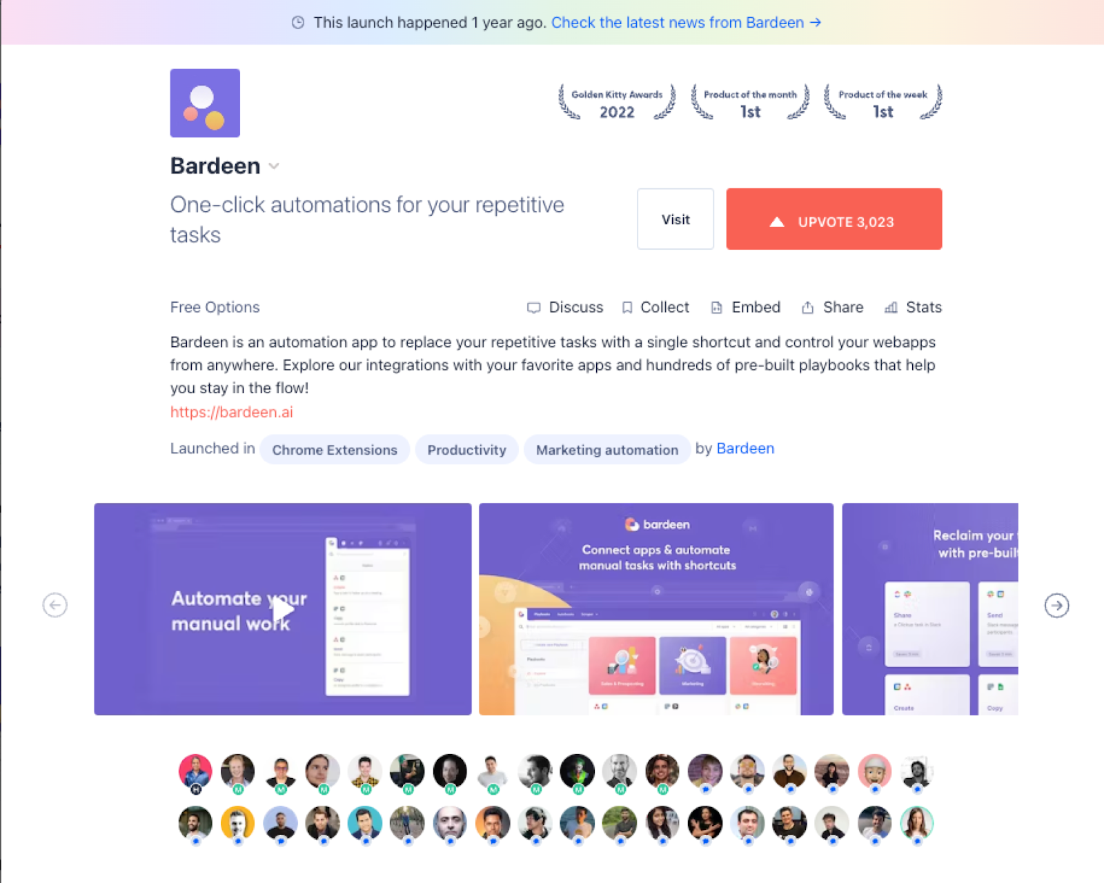 Sync Product Hunt Performance Data to Google Sheets Daily | Bardeen