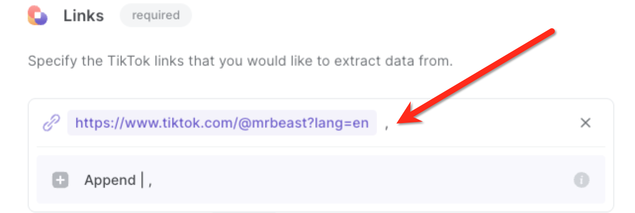 Enrich TikTok links and create Asana tasks