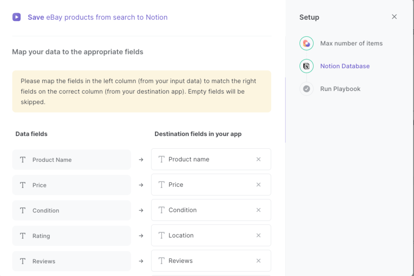 Sync eBay Listings to Notion for Market Research | Bardeen Workflow