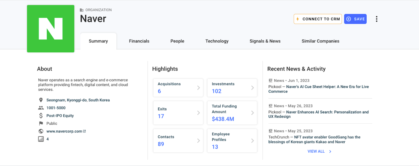 Sync Crunchbase Company Profiles to Affinity CRM in 2 Steps