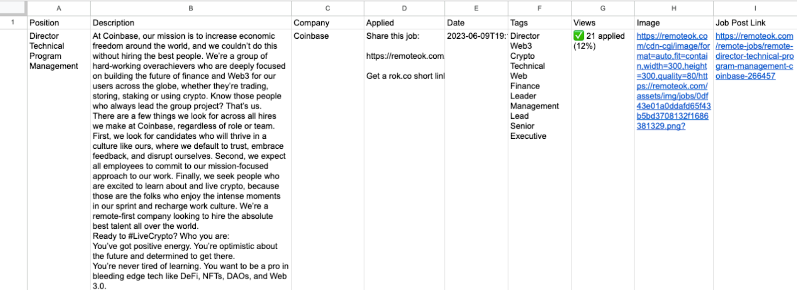 Import RemoteOK Job Listings to Google Sheets Instantly