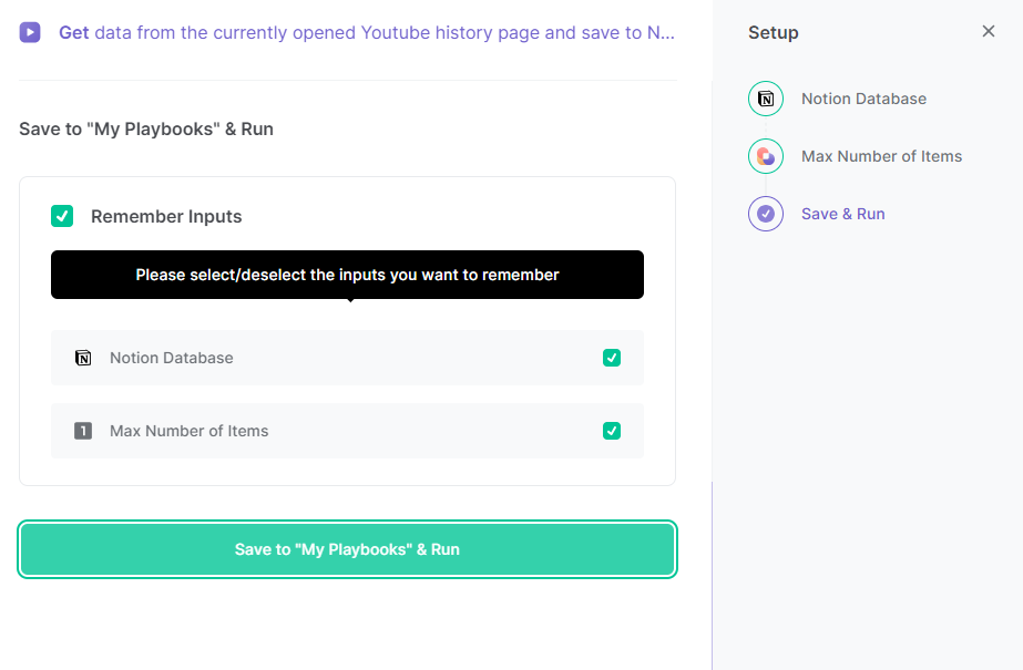 Sync YouTube History to Notion for Content Creators | Bardeen Workflow