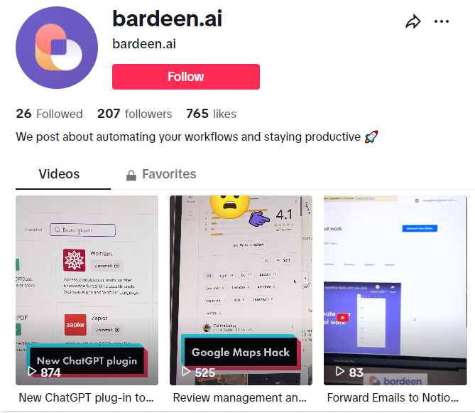 Sync TikTok Profiles to Google Sheets for Easy Analysis | Bardeen