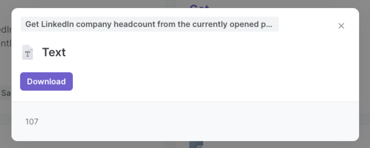 Fetch LinkedIn Company Size Instantly with Bardeen Automation