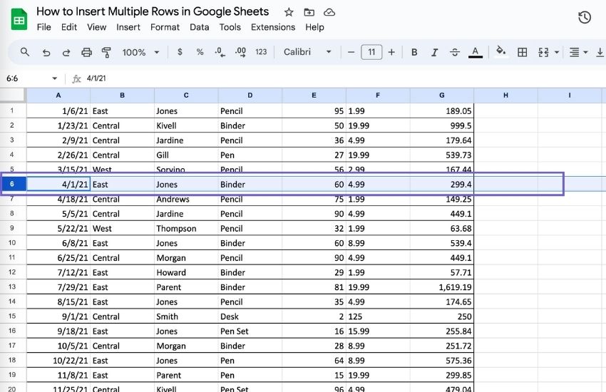 How To Insert Multiple Rows In Google Sheets Bardeen ai