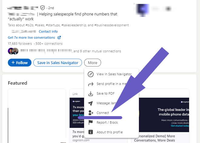 Understanding LinkedIn Profile Options: Message vs Connect