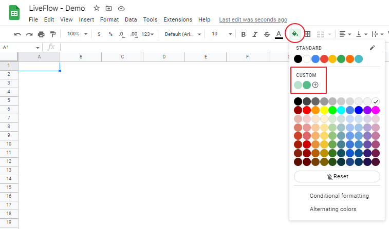 How To Color Cells In Google Sheets LiveFlow