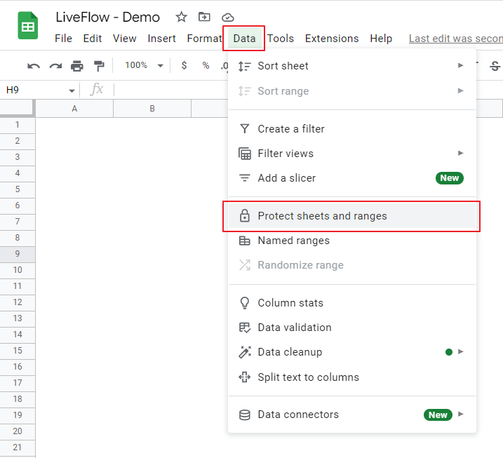 How To Lock Cells In Google Sheets LiveFlow