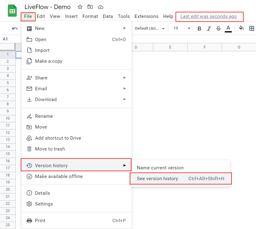 How To See Edit History In Google Sheets LiveFlow