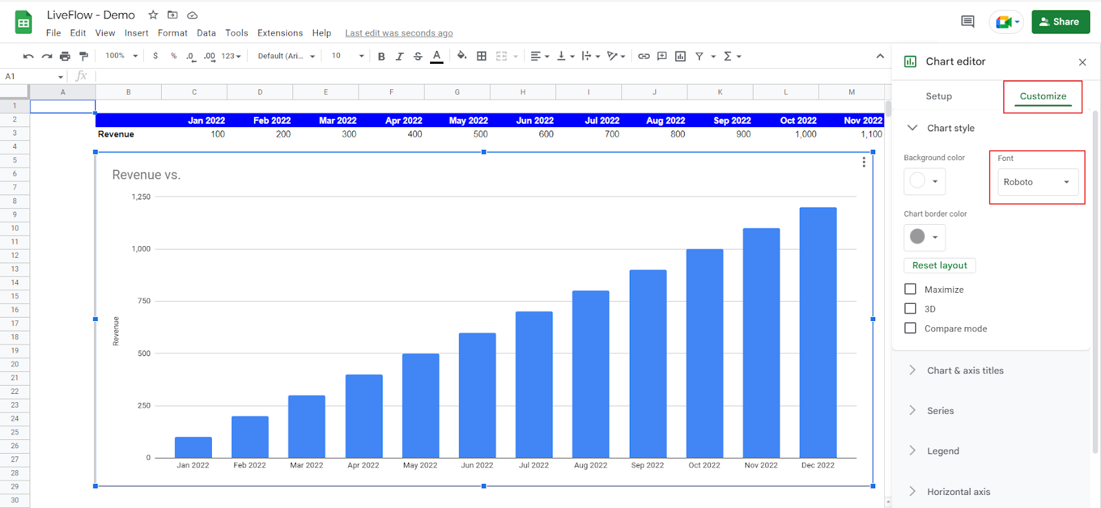 How To Make A Column Chart In Google Sheets LiveFlow